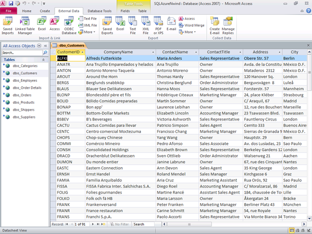 OakLeaf Systems: Linking Microsoft Access 2010 Tables to a SQL Azure ...